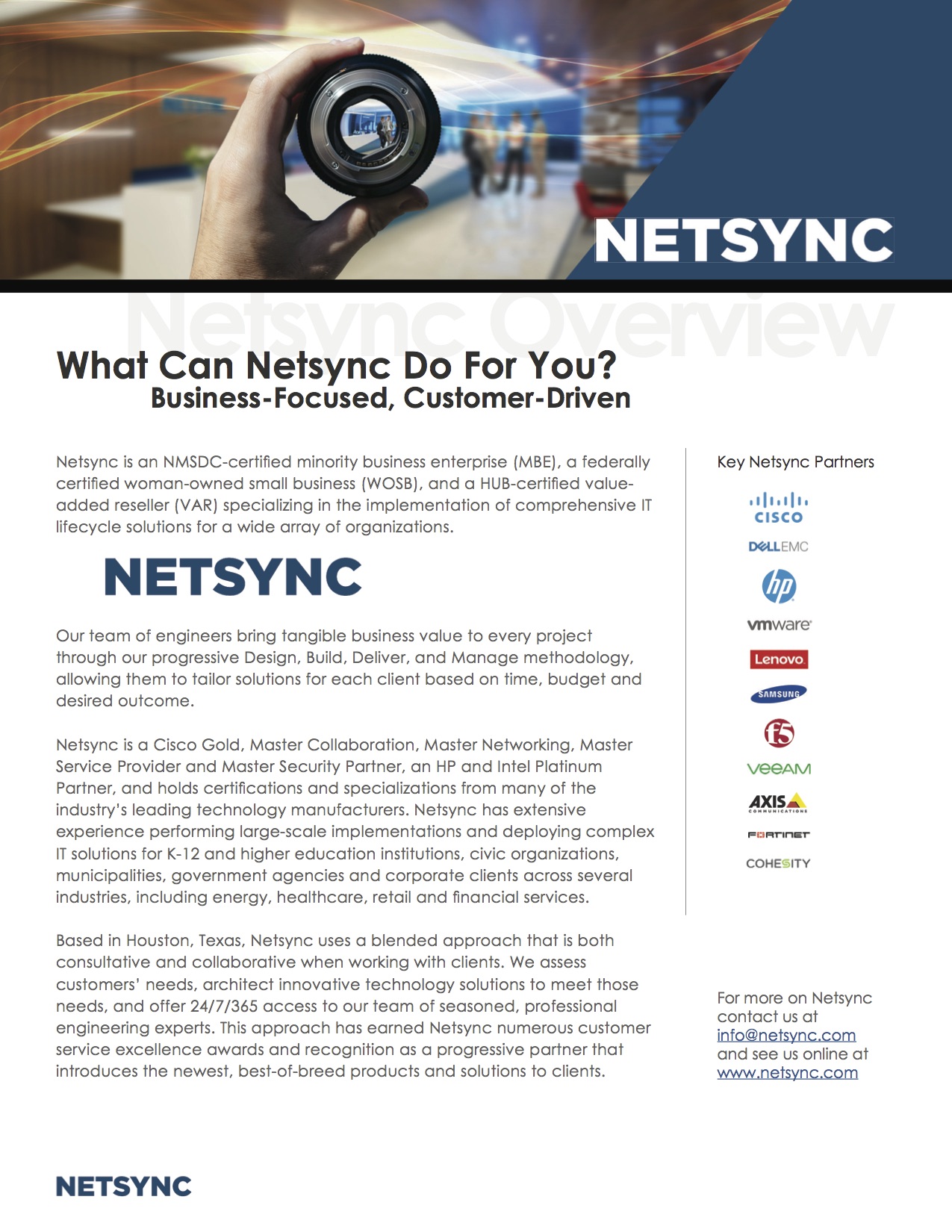 Netsync Network Solutions - Fort Carson - Military Expos