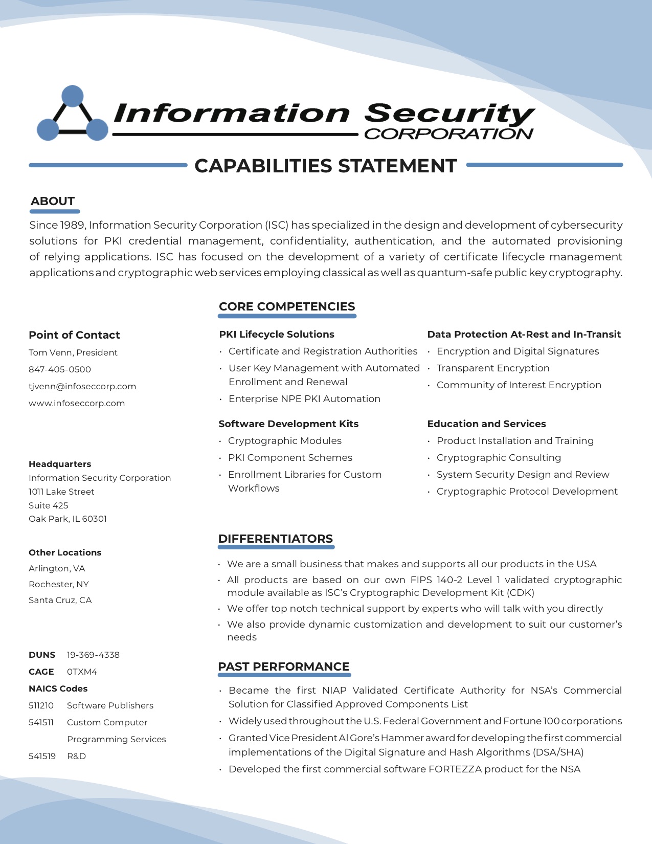 Information Security Corp – Shaw AFB - Military Expos